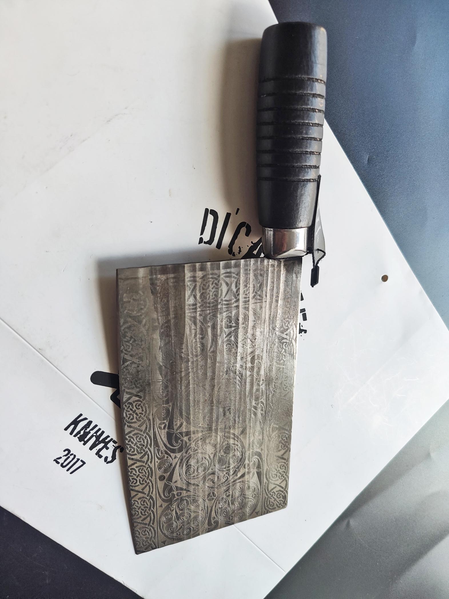 Rustic Cleaver Knife Celtic Symbol | Di'Casteel