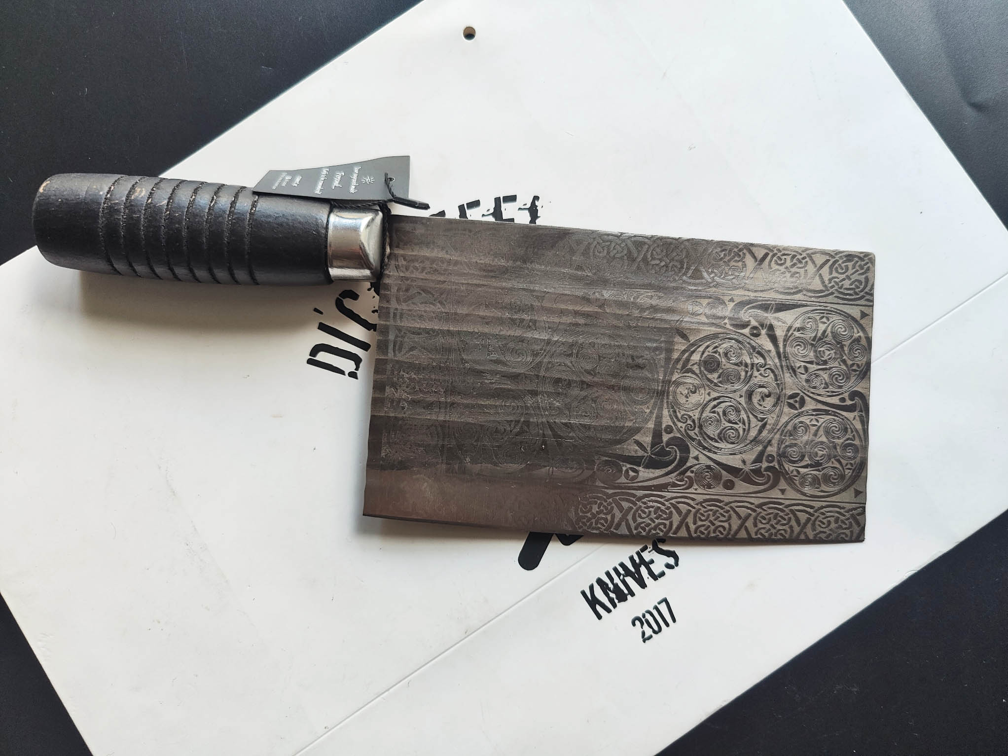 Rustic Cleaver Knife Celtic Symbol | Di'Casteel