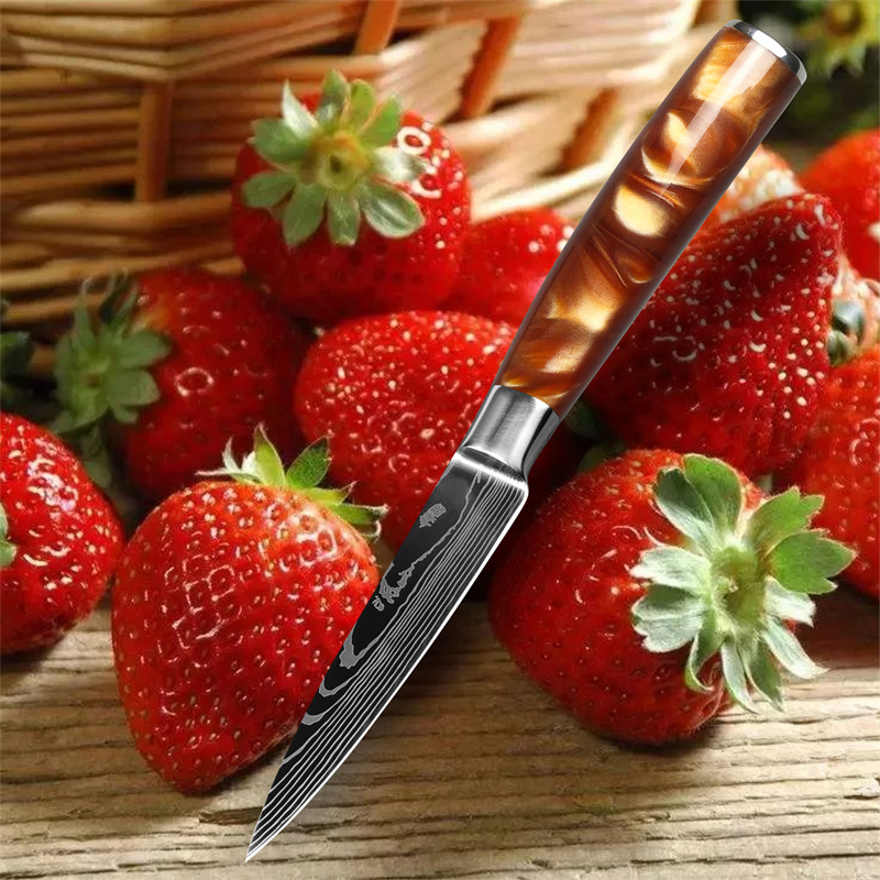 Complete Red Handle Set Knives 9 pcs | Di'Casteel