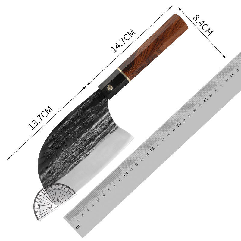 Cleaver Serbian Knife Carbon Steel DC-182 | Di'Casteel