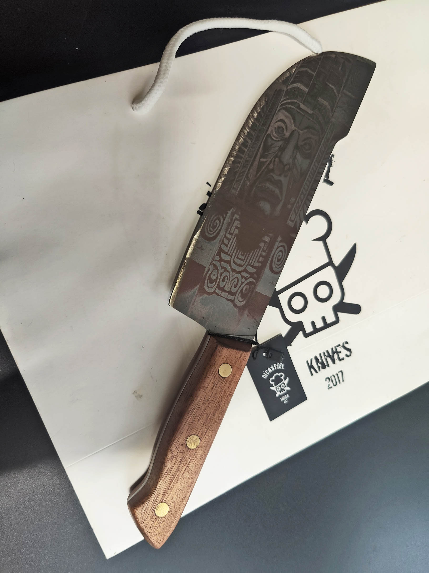 Butcher Knife Inca God Engraving | Di'Casteel