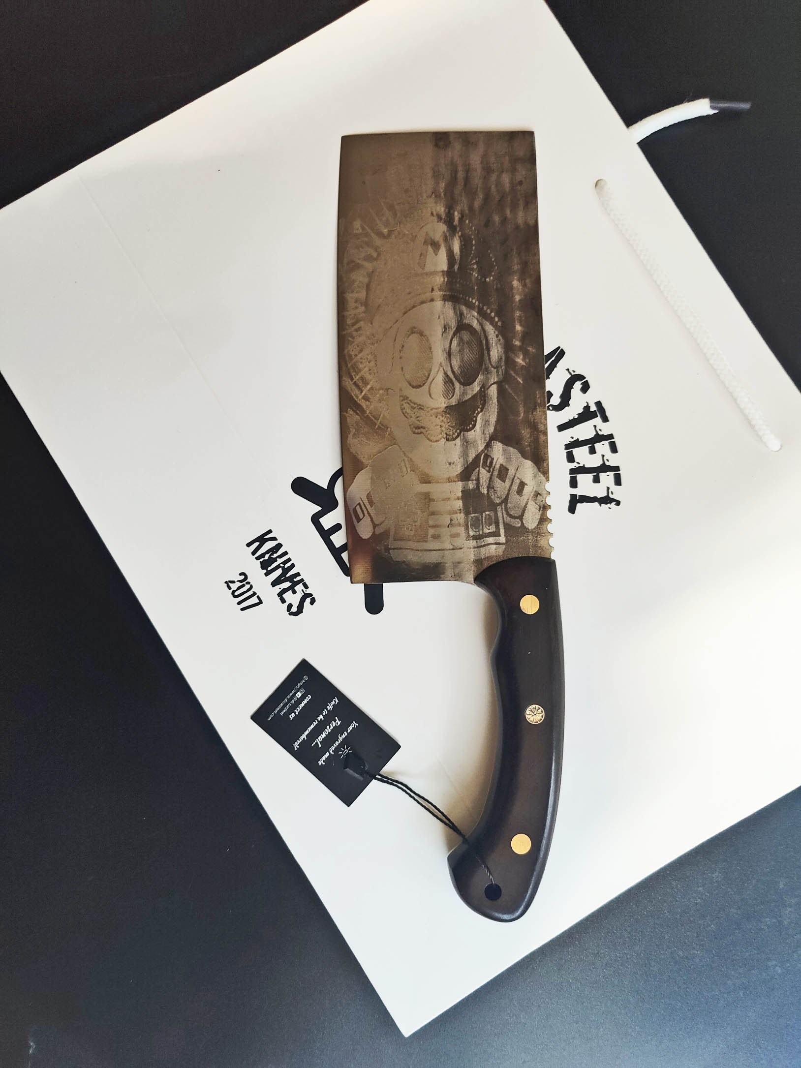 Game On Cleaver Knife Super Mario Engraving | Di'Casteel