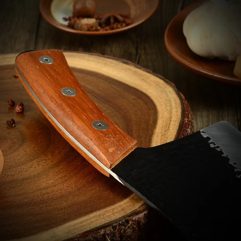 Large Curved Chopping Knife DC-193 | Di'Casteel