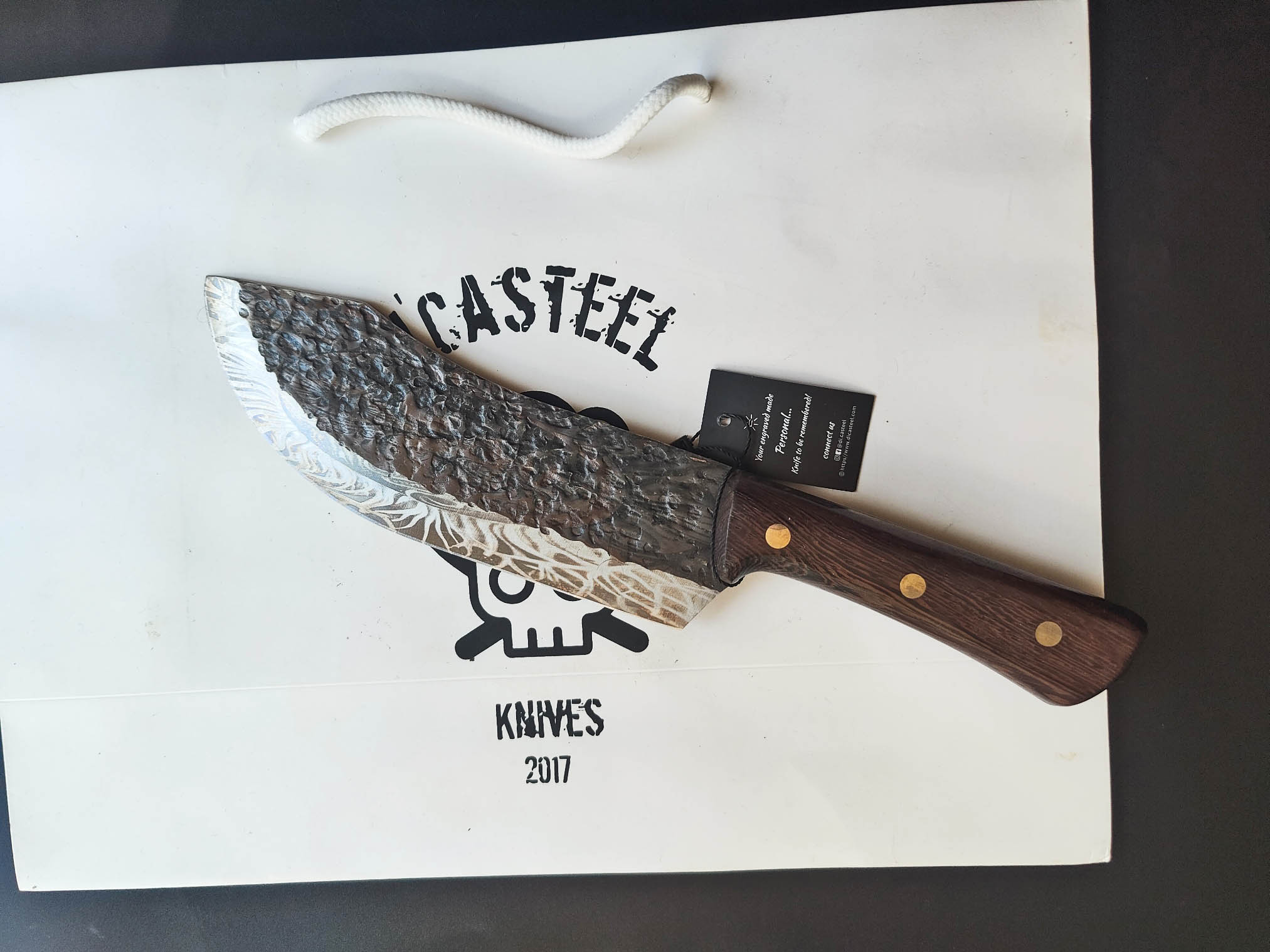 Mystic Butcher Knife Sun Tribal Engravings | Di'Casteel