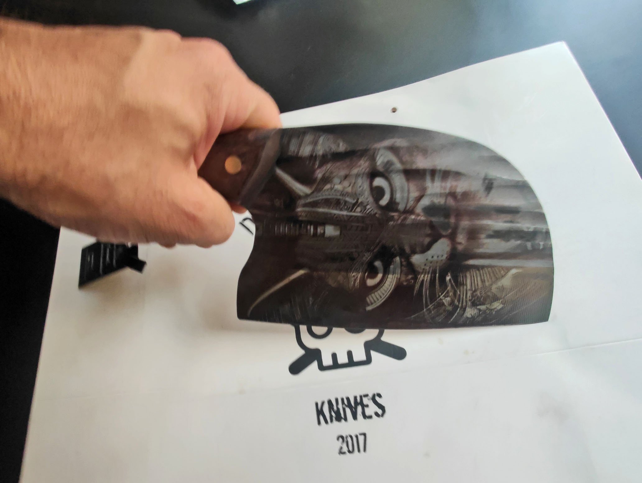 Mastery Mini Cleaver Knife 6 inch Inspired by the Grace of Bastet ...