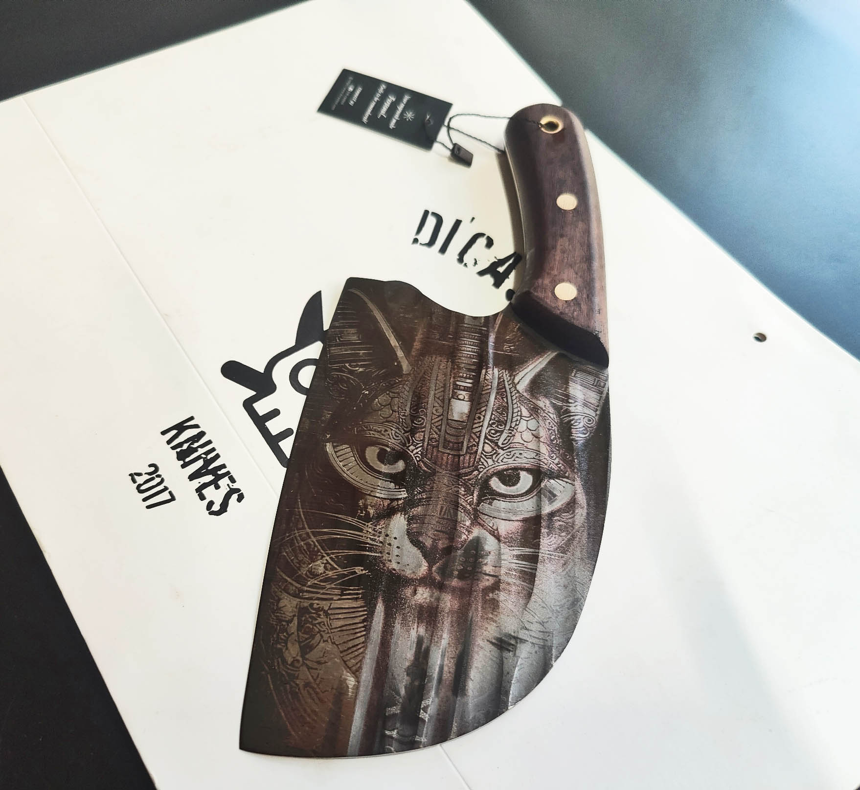 Mastery Mini Cleaver Knife 6 inch Inspired by the Grace of Bastet ...