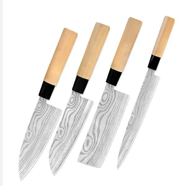 Complete Red Handle Set Knives 9 pcs | Di'Casteel