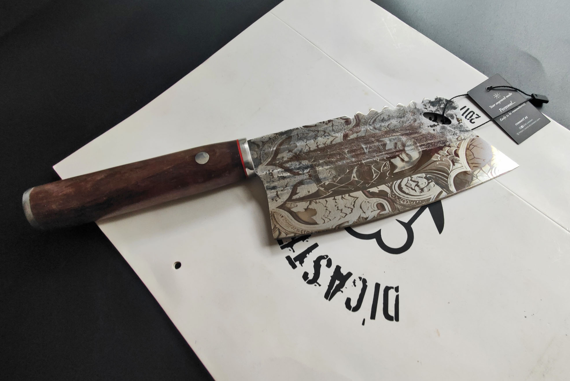 Become the Legend: Batman Engraved Cleaver Knife 6.5-Inch - Precision ...