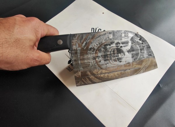 Rustic Cleaver Knife 8 inch with Aztec Engraving - Where Tradition ...